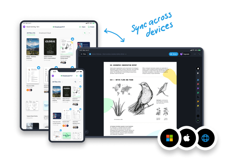 Drawboard PDF iOS App - Mark up PDFs in real-time
